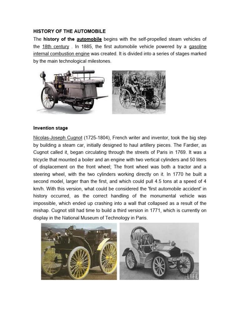 Complete Automobile History | PDF | Car | Van