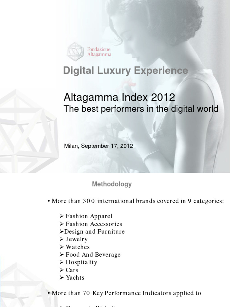 Altagamma-Digital-Luxury-Experience 2012a | PDF | Fashion | You Tube