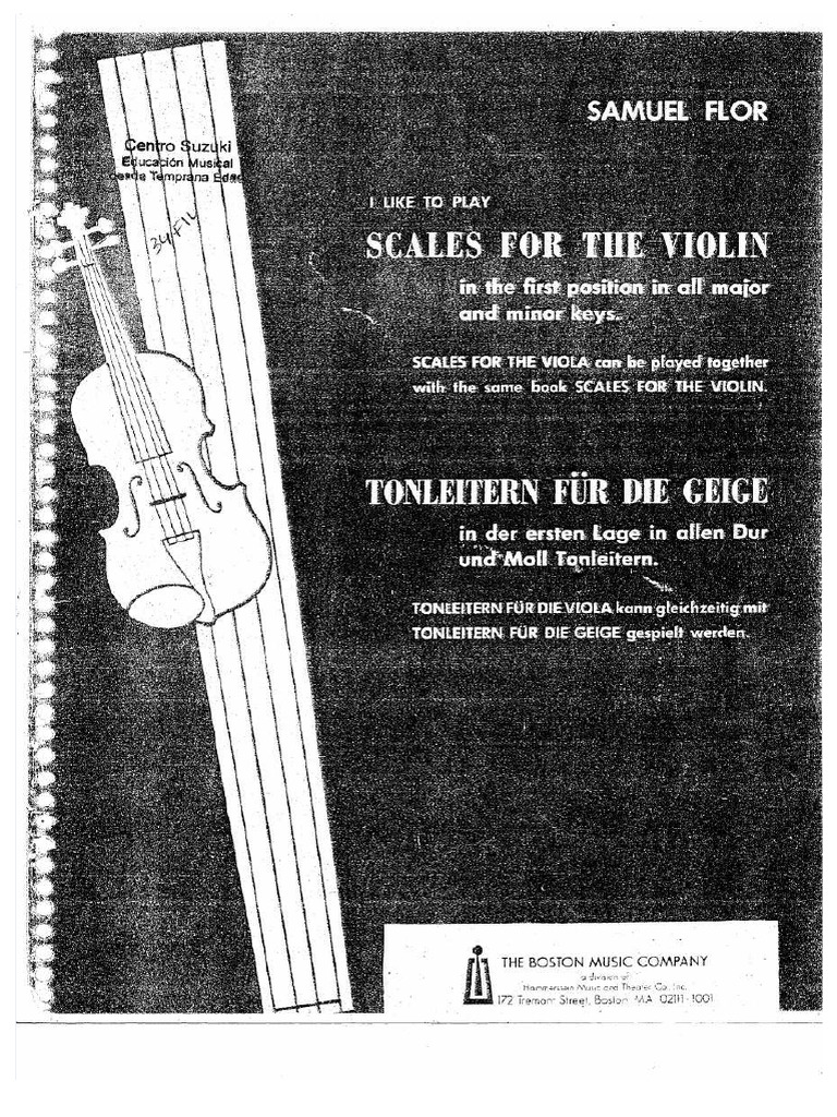 Qdoctips Samuel Flor Escalas Violin Violin Scales | PDF