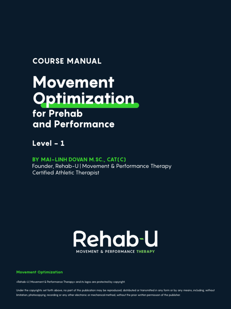 Movement Optimization For Prehab and Performance 2020v5 | PDF | Foot ...