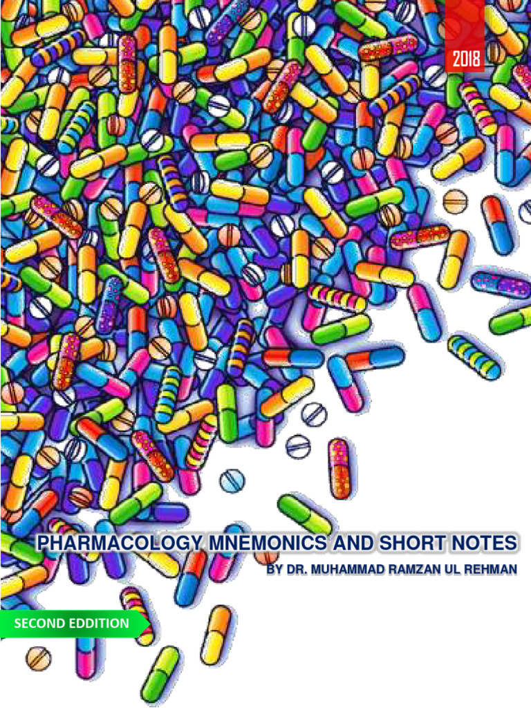 Pharmacology Mnemonics Guide | PDF | Bioavailability | Receptor (Biochemistry)
