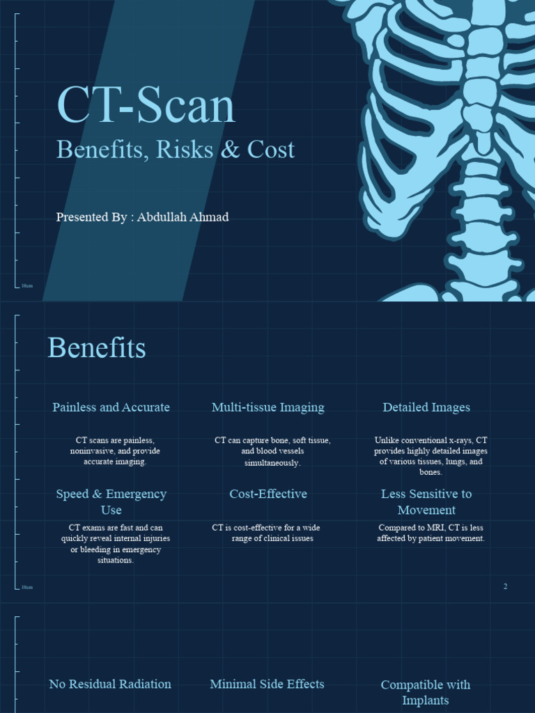 CT Scan Costs, Risks and Benefit | PDF | Ct Scan | Medical Imaging