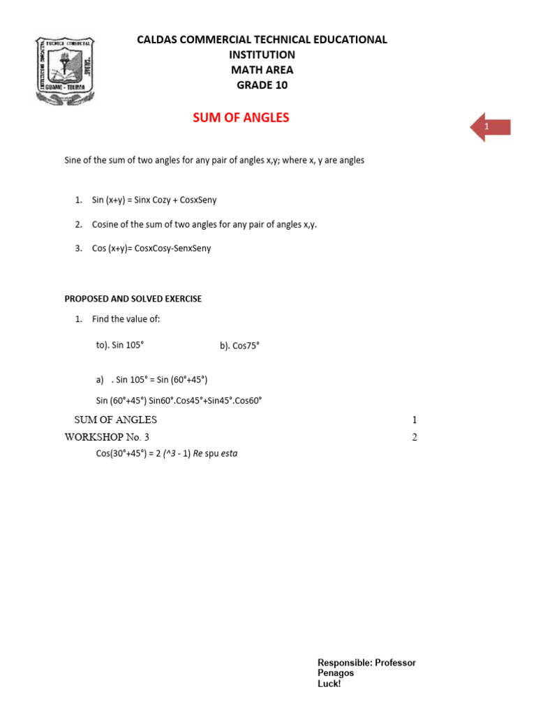 Workshop 3 Mathematics Grade 10 Pdf