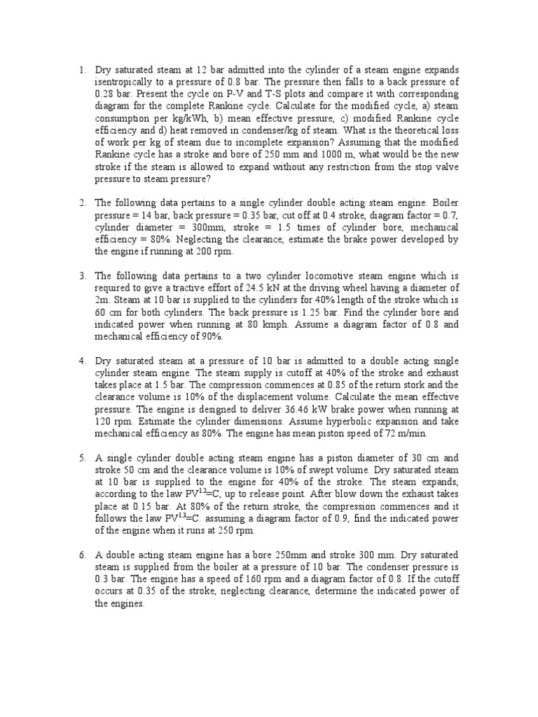 Steam Engines | PDF | Steam Engine | Cylinder (Engine)