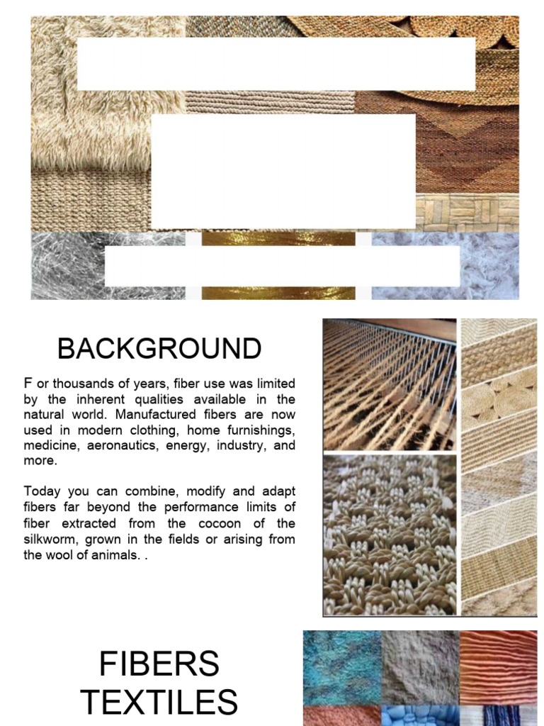 Textile Fibers Presentation | PDF | Textiles | Fibers