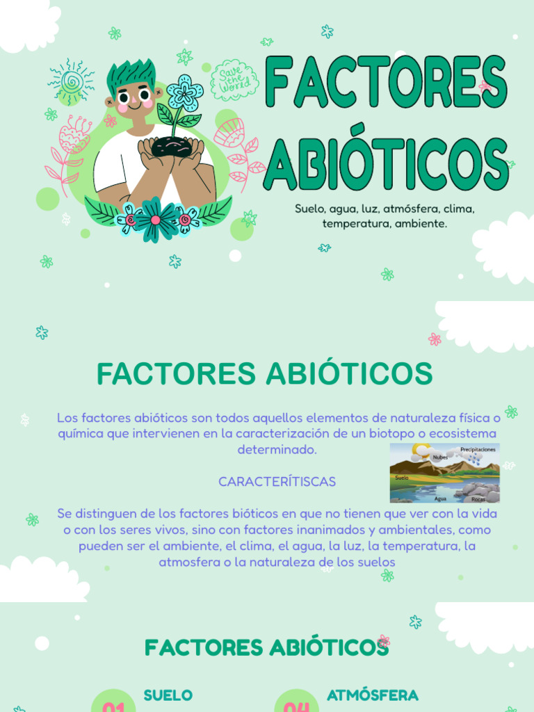Factores Abióticos en Ecosistemas | PDF | Agua | Entorno natural