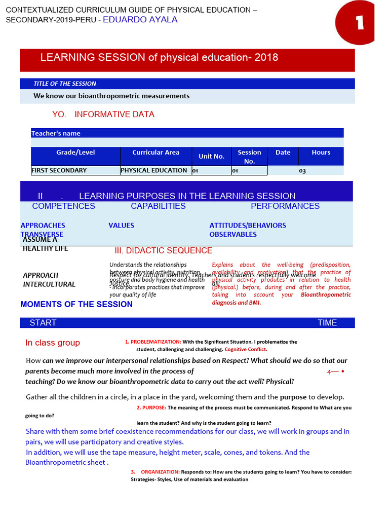 Bioanthropometric Guide for PE Class | PDF | Body Mass Index | Physical ...