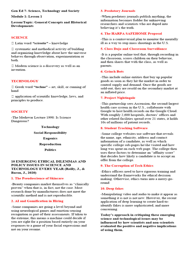 Gen Ed 7 Module | PDF | Genetically Modified Organism | Gene Therapy