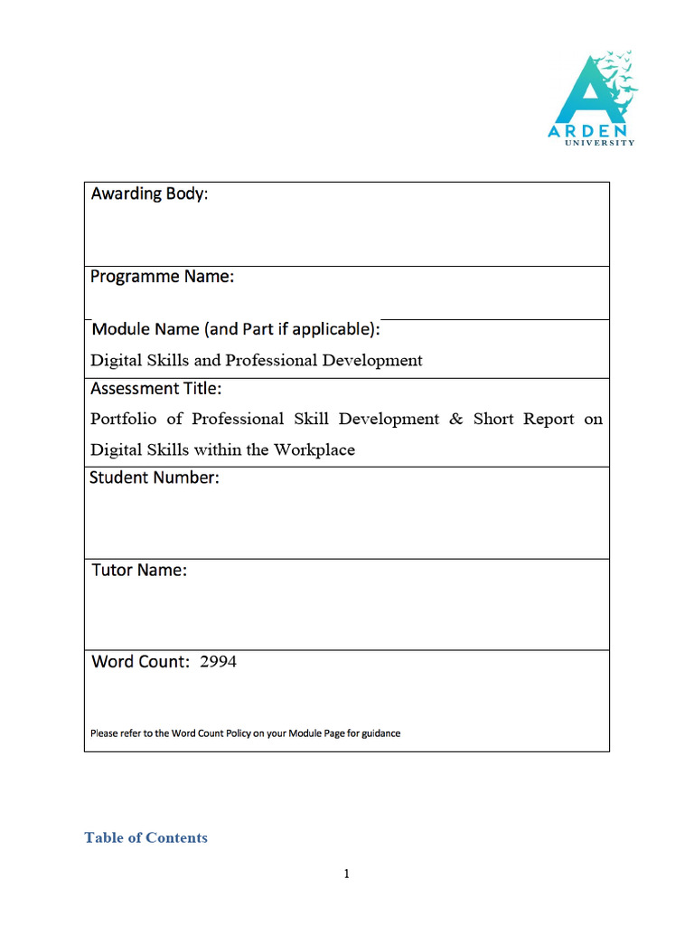 Task 2275 - Azom Ali - 'BUS4009 - Digital - Skills - and - Professional - Development ...