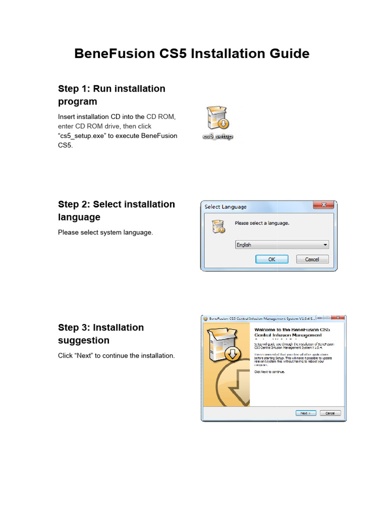 H-046-007079-00 BeneFusion CS5 Installation Guide | PDF