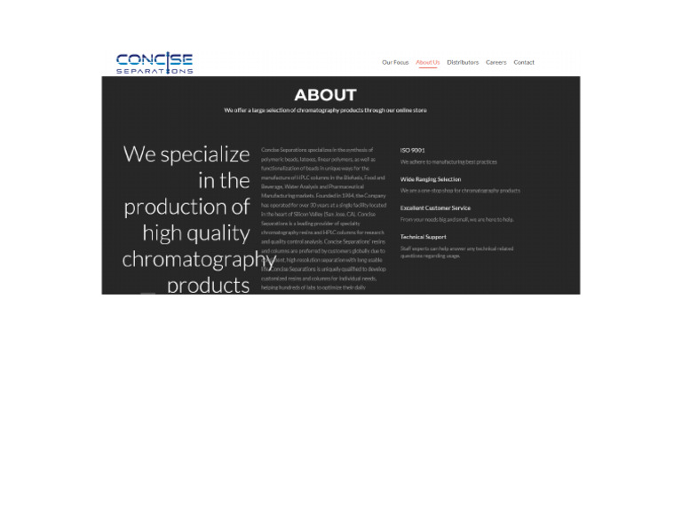 Acerca de Concise Separations | PDF