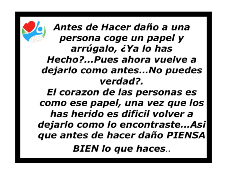 Antes De Hacer Daño Piénsalo Pdf