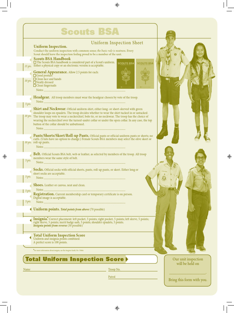 510 784 (23) Scouts Uniform Inspection Sheet | Download Free PDF ...