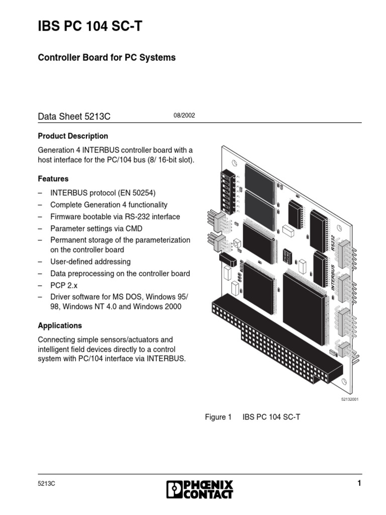 IBS PC 104 SC-T Controller Overview | PDF | Device Driver | Microsoft ...