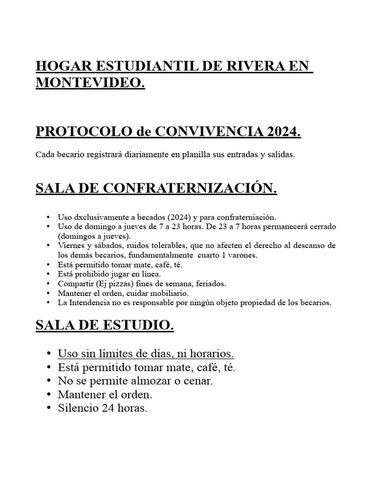 Protocolo 2024. | PDF