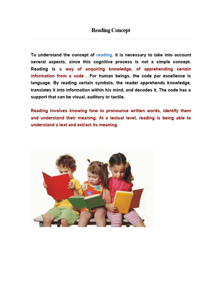 Luisa Concept of Reading and Writing | PDF | Writing | Cognitive Science