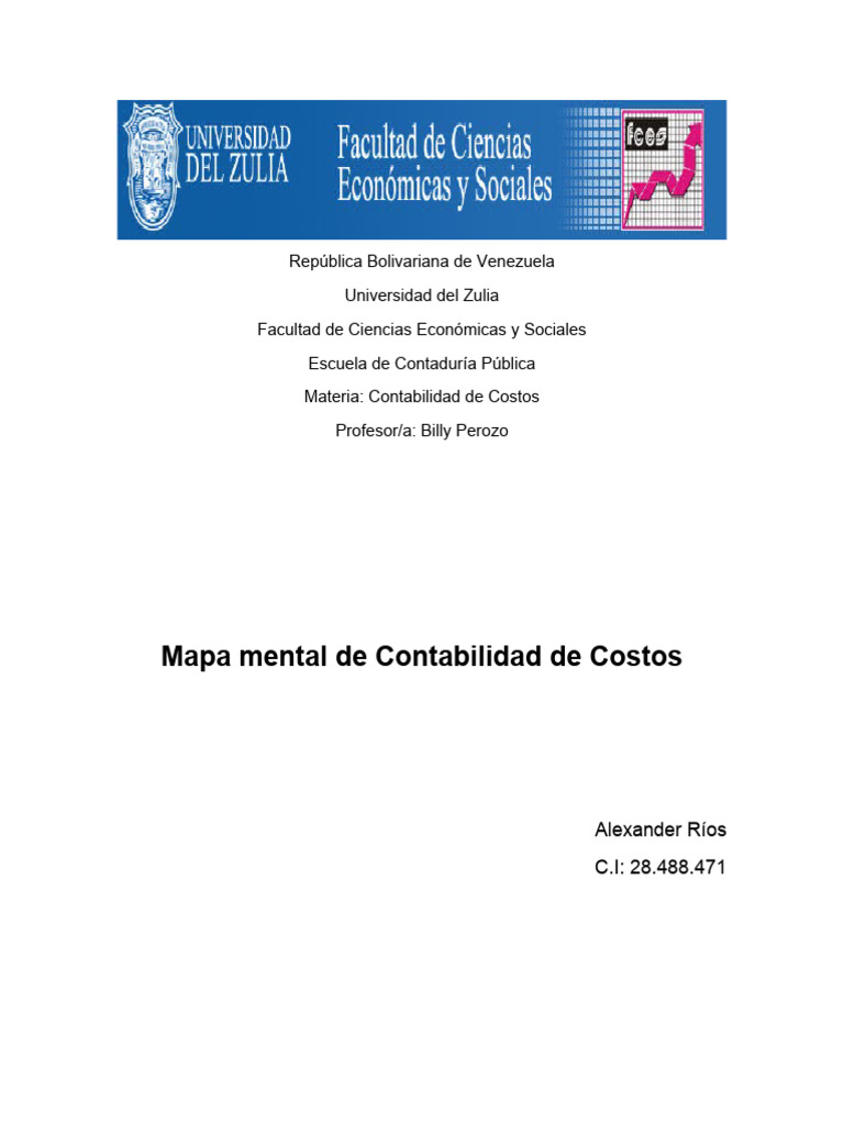 Actividad 1 Mapa Mental Contabilidad de Costos Alexander Rios 28488471 ...