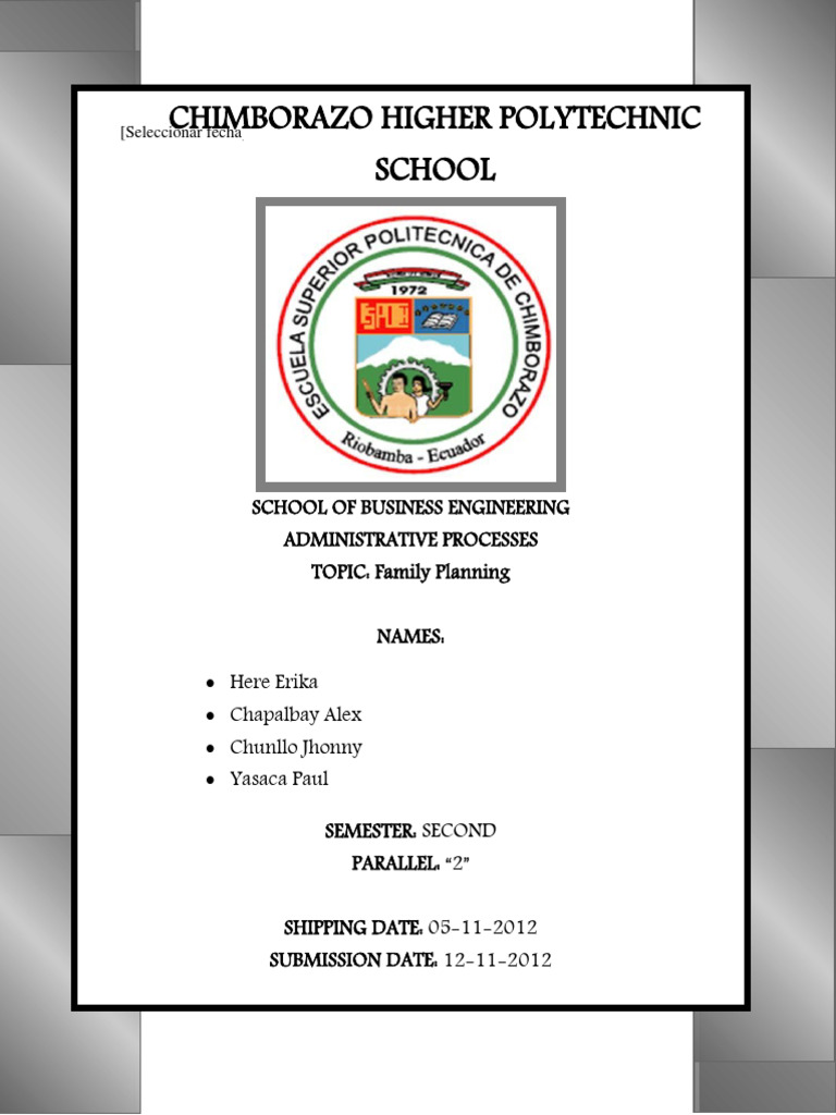 Family Planning Report | PDF | Birth Control | Family Planning