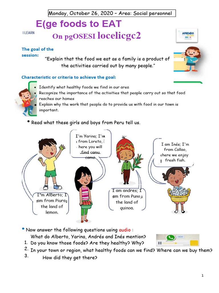 SPS1 What Foods We Found S30 | PDF | Vegetables | Potato