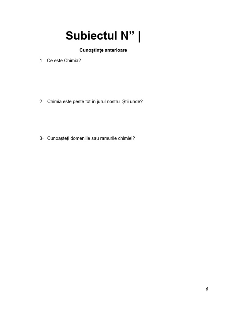 Modulul 1-CHIMIE-CLASA A XEA | PDF