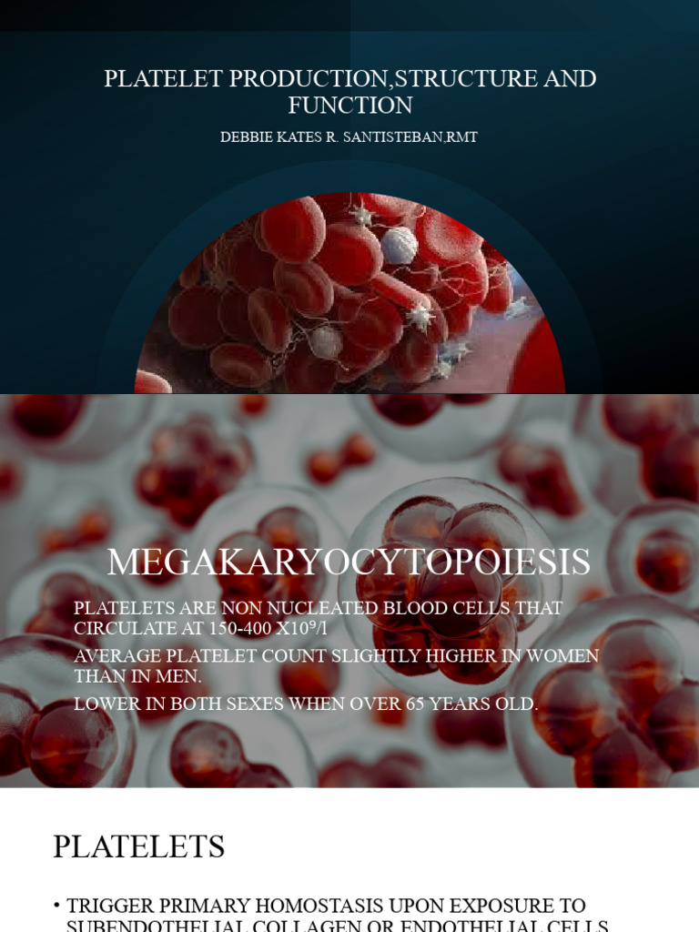 Platelet Production & Megakaryopoiesis | PDF | Platelet | Coagulation