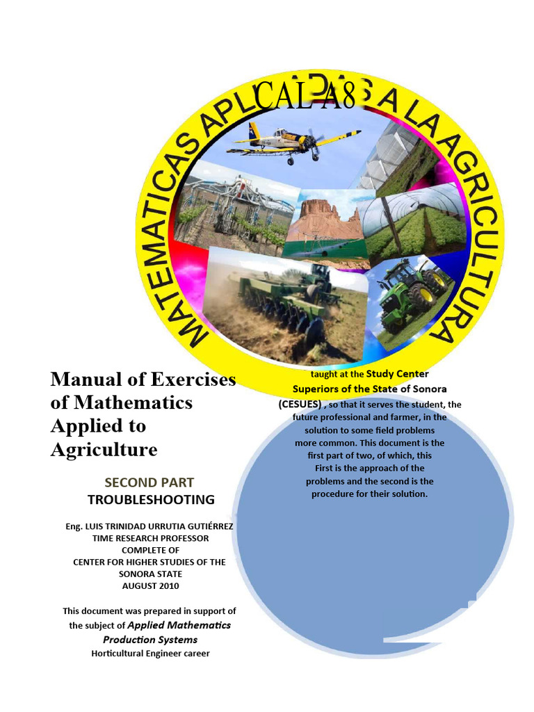 Applied Mathematics Exercises in Agriculture | PDF | Mathematics