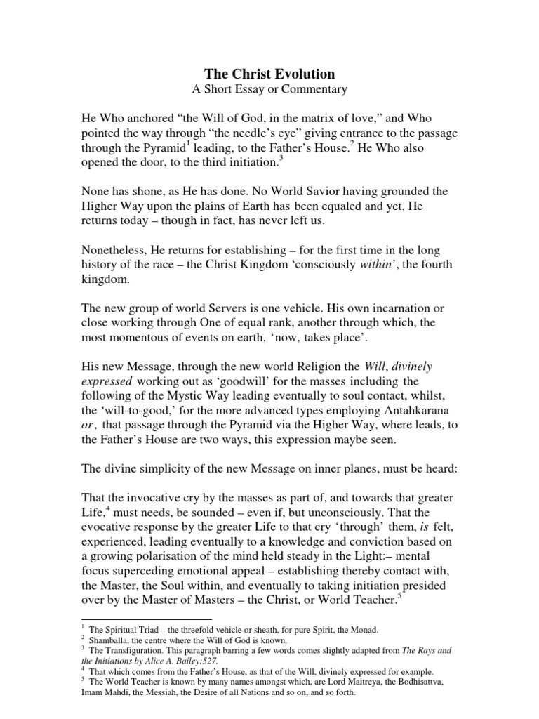 The Christ Evolution | PDF | Ascended Master | Soul