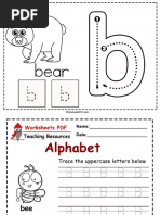 Worksheet Letter BB | PDF