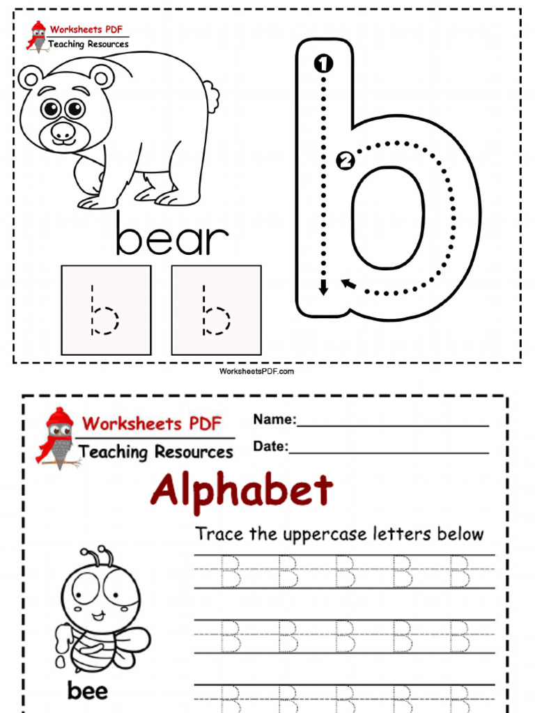 Letter B Worksheets PDF | PDF