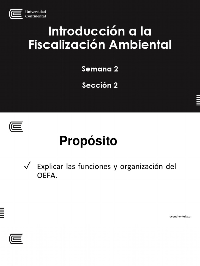 Unidad I Competencias Del OEFA y EFA | PDF | Entorno natural | Agua