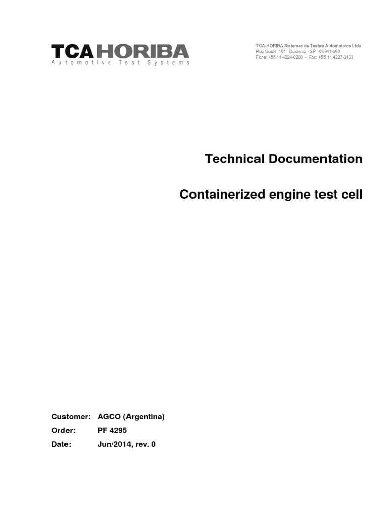 PF 4295 - Capa e Índice (Rev. 0, 30jun2014) | PDF | Engines | Machines