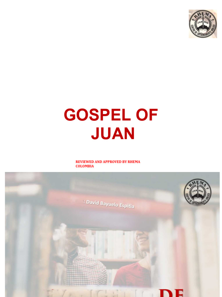 Slides From The Gospel of John | PDF | Gospel Of John | Jesus