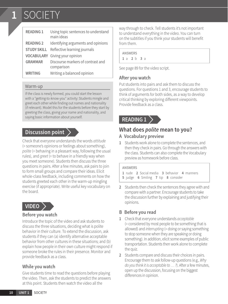 Skillful Second Edition Level 2 Reading and Writing Teacher S Book | PDF | Popular Culture ...