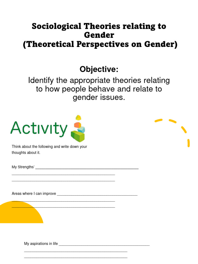 Theoretical Perspectives on Gender | PDF | Gender | Gender Studies