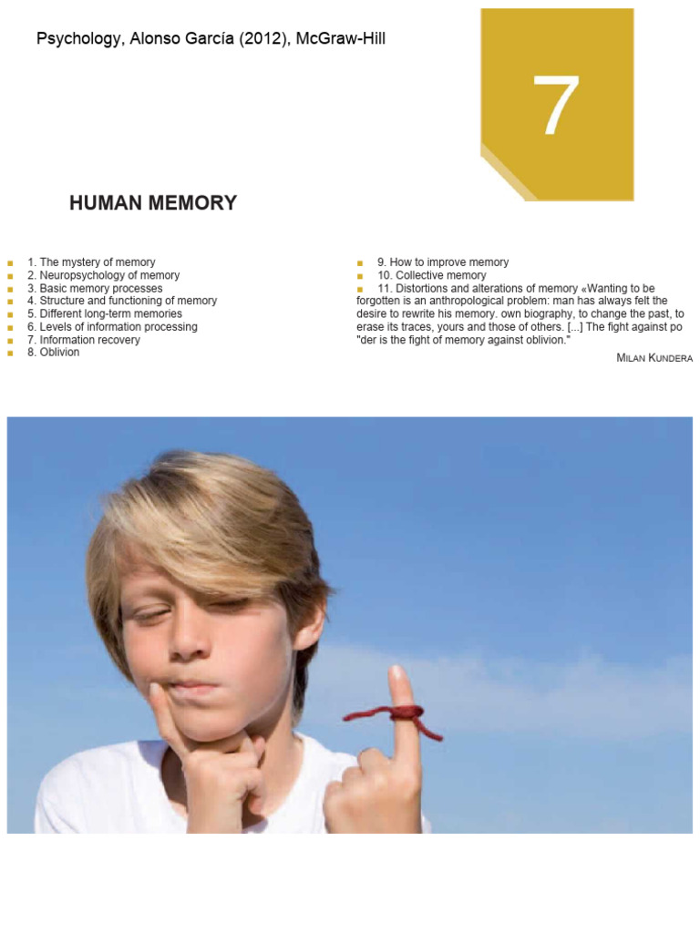 Human Memory (García) | PDF | Memory | Long Term Memory