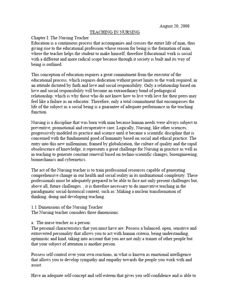 Nursing Teaching Pdf Evaluation Knowledge