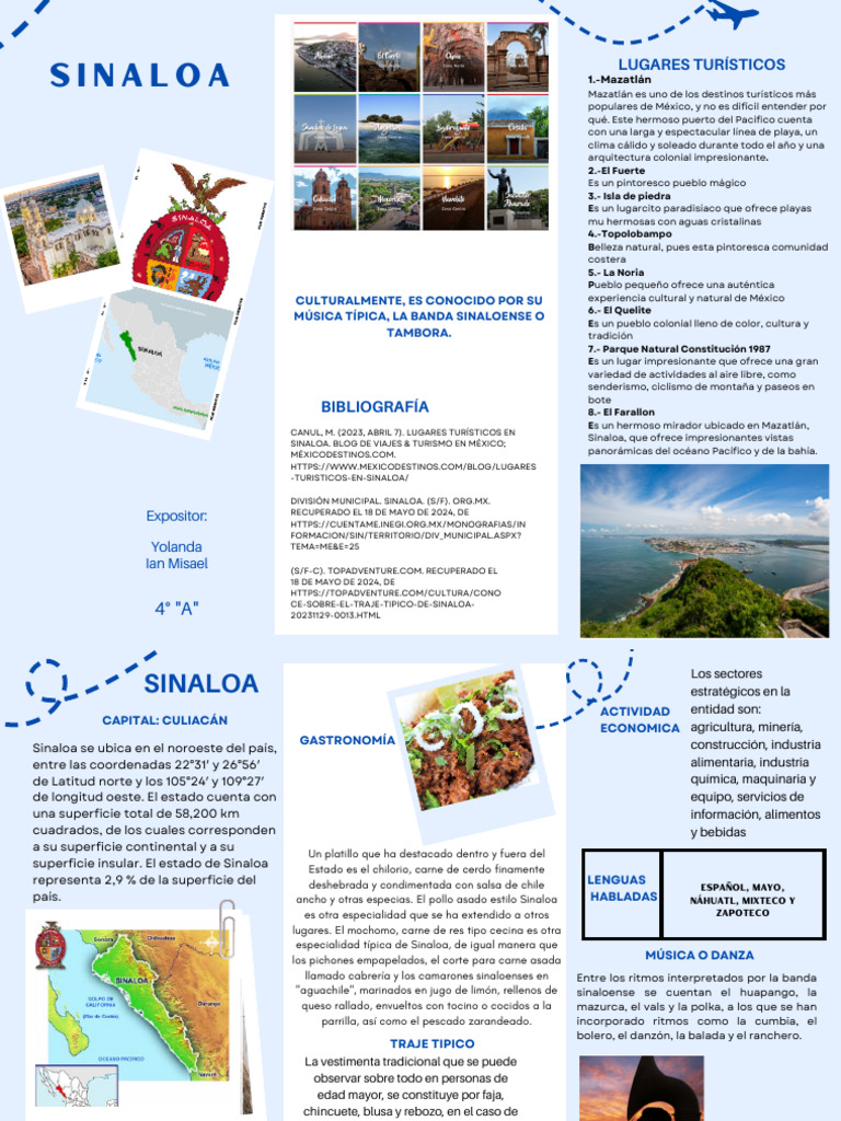 Triptico Sinaloa | PDF | Alimentos