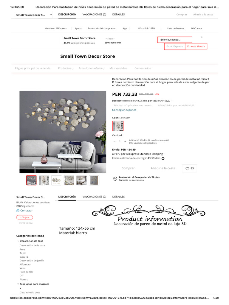 Small Town Decor Store: en Aliexpress | PDF | Cupón