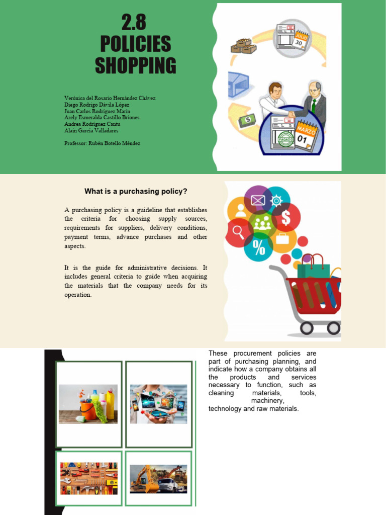 Essential Purchasing Policy Guidelines | PDF | Supply Chain | Negotiation