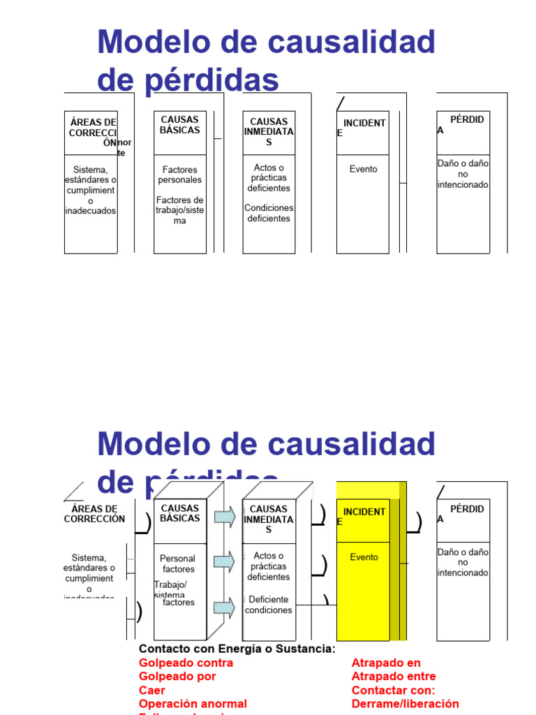 Modelo de Causalidad de Pérdidas | PDF Modelo de Causalidad de Pérdidas | PDF