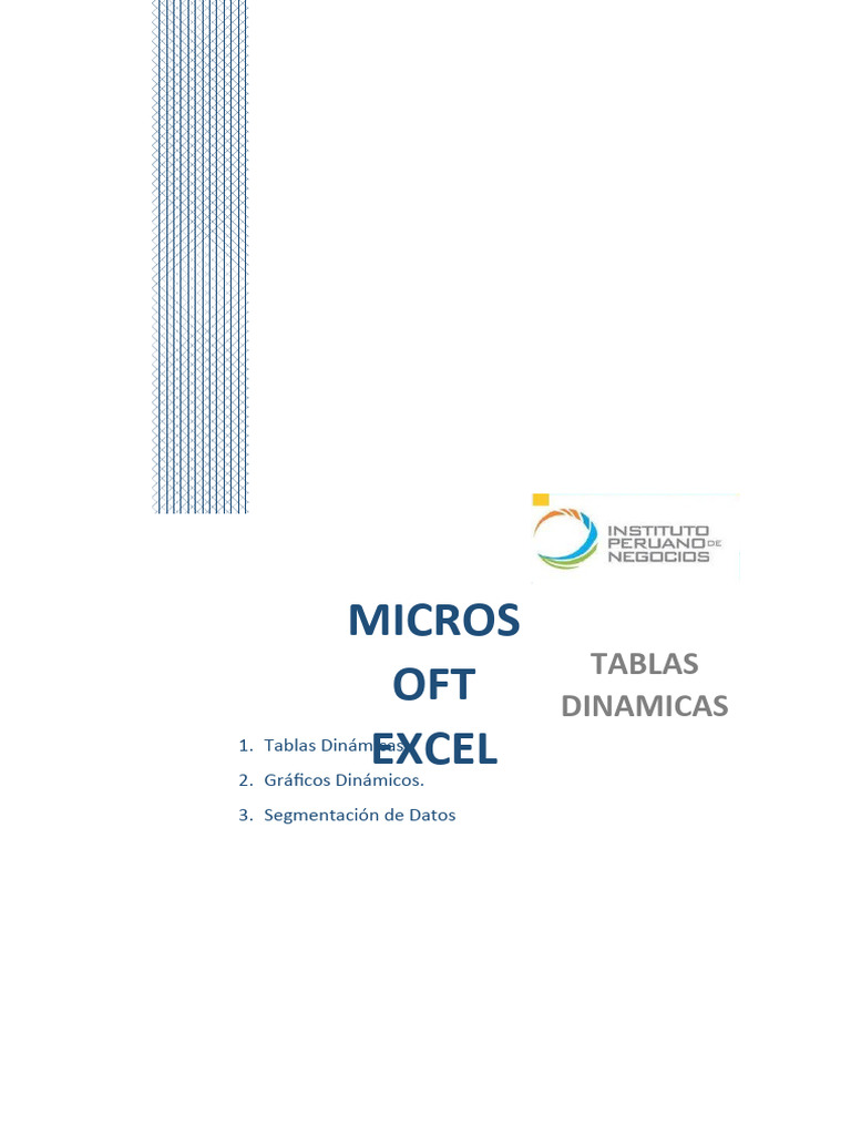 Manual de Microsoft Excel - Tablas Dinamicas - Ipn | PDF | Microsoft ... Manual de Microsoft Excel - Tablas Dinamicas - Ipn | PDF | Microsoft ...