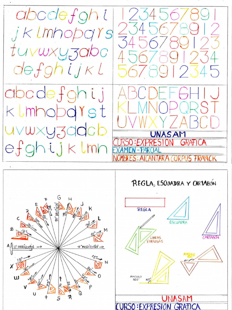 Examen Parcial Expresión Gráfica | PDF