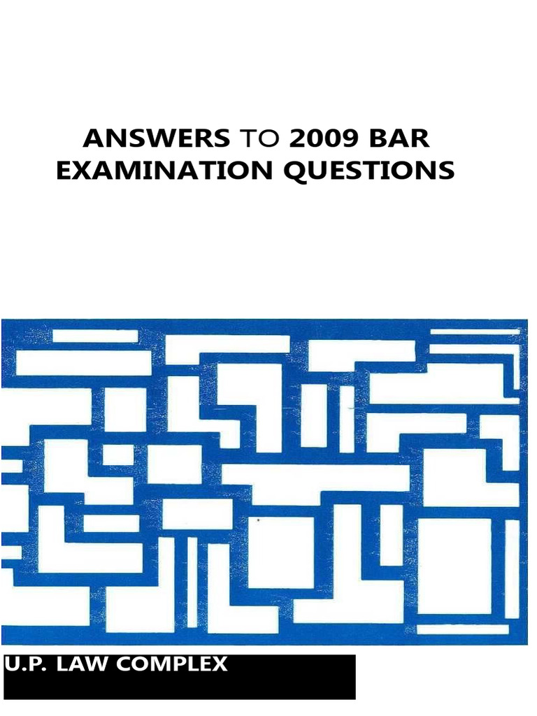 2009 Bar Pdf Constitution Justice