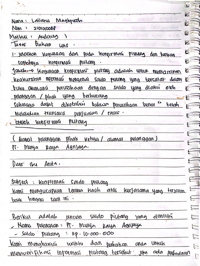 Bahan Uas Auditing | PDF