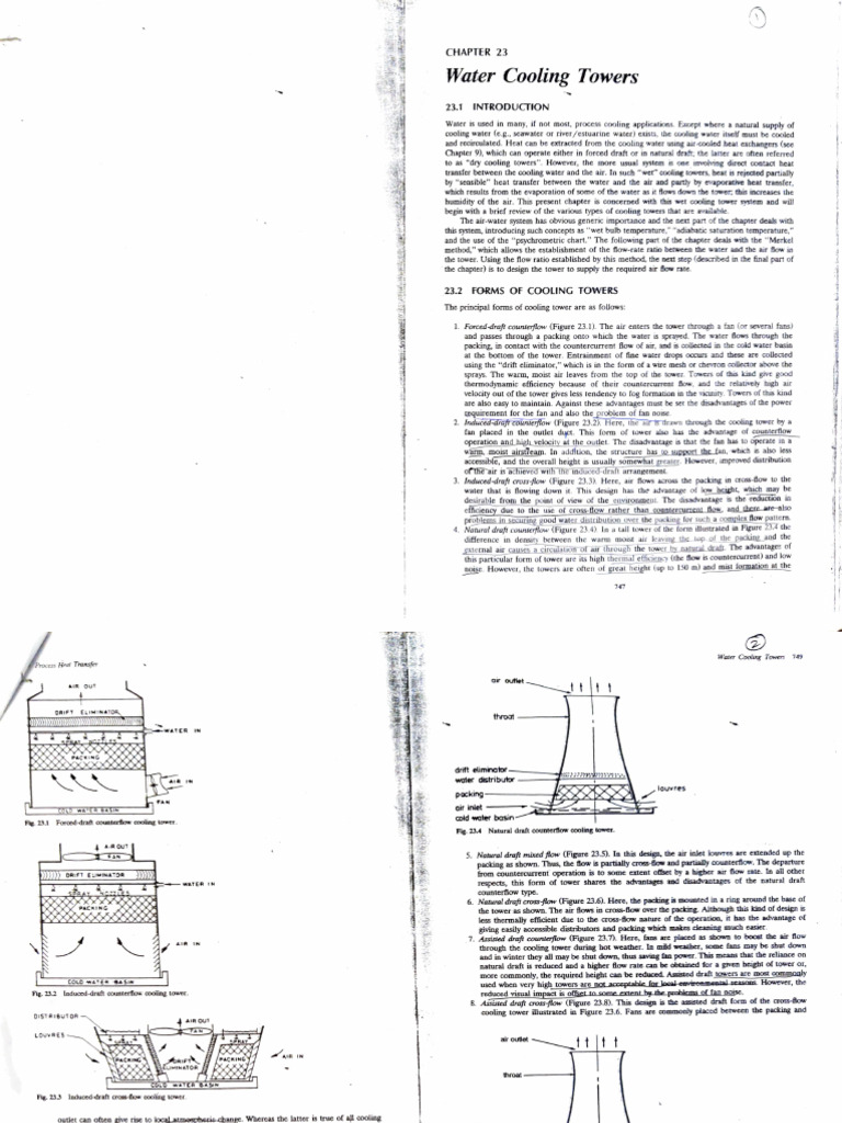 Cooling Tower | PDF | Water | Temperature