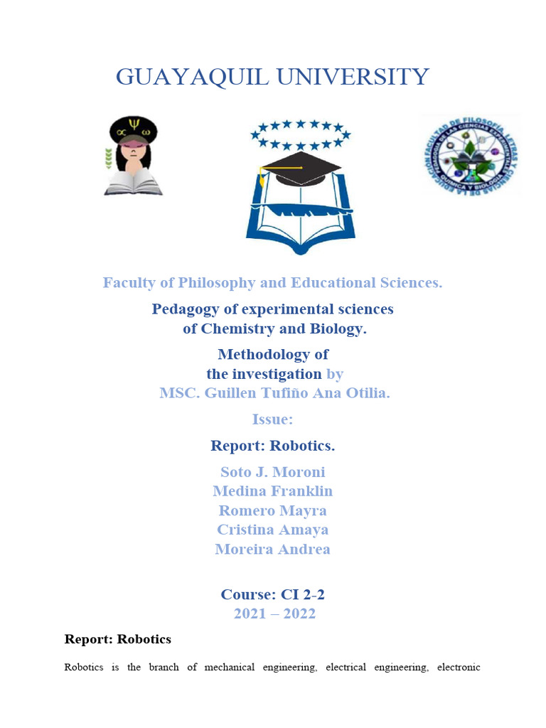 Robotics Report | PDF | Robot | Robotics