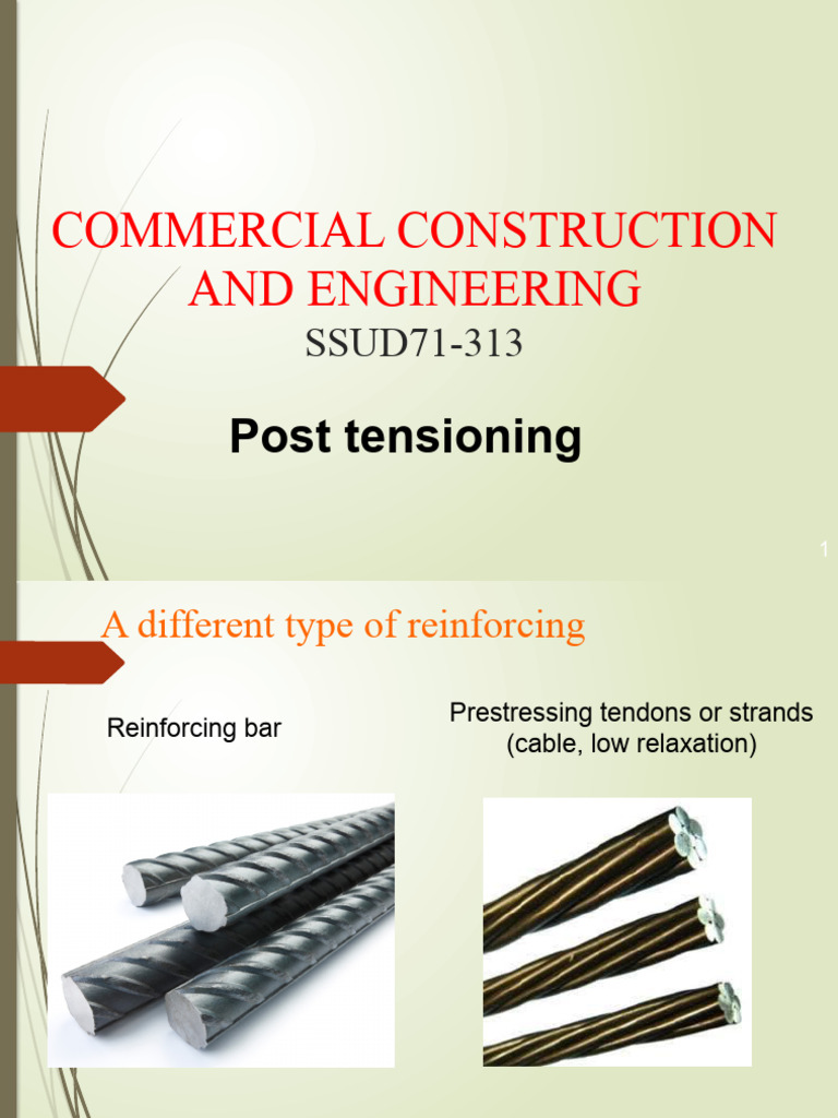 10-Post Tensioning | PDF | Prestressed Concrete | Structural Engineering