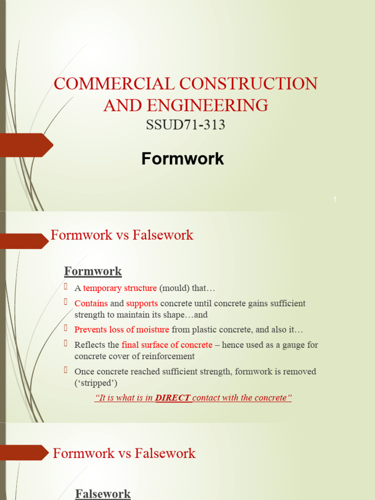 6 - Basic Formwork | PDF | Concrete | Civil Engineering