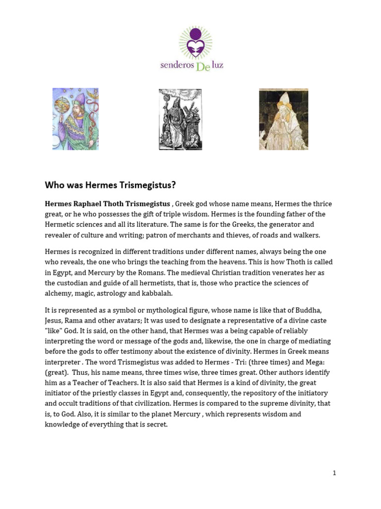 Understanding Hermes Trismegistus | PDF | Hermes Trismegistus | Hermeticism