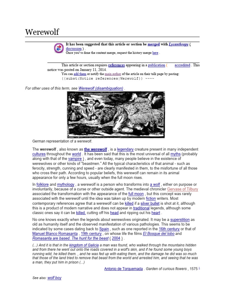 Werewolf | PDF | Werewolves